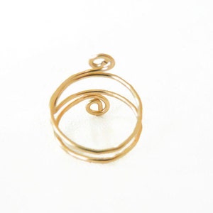 Gold Thumb Ring Adjustable Gold Filled Ring Index Finger | Etsy