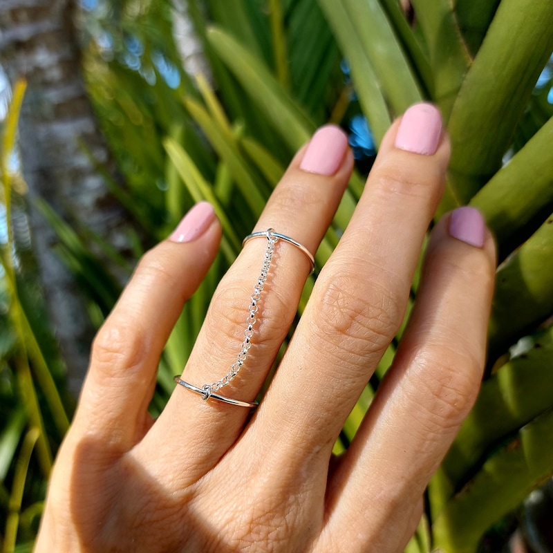 Connected Chain Ring - Etsy