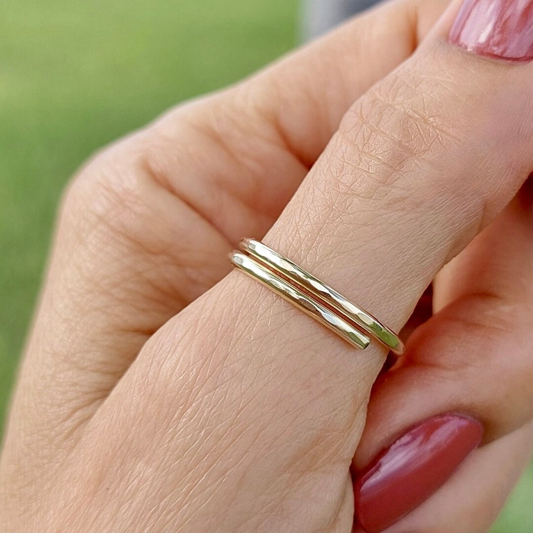 Thumb Ring for Women, Hammered Thumb Ring, Minimalist Gold Jewelry ...