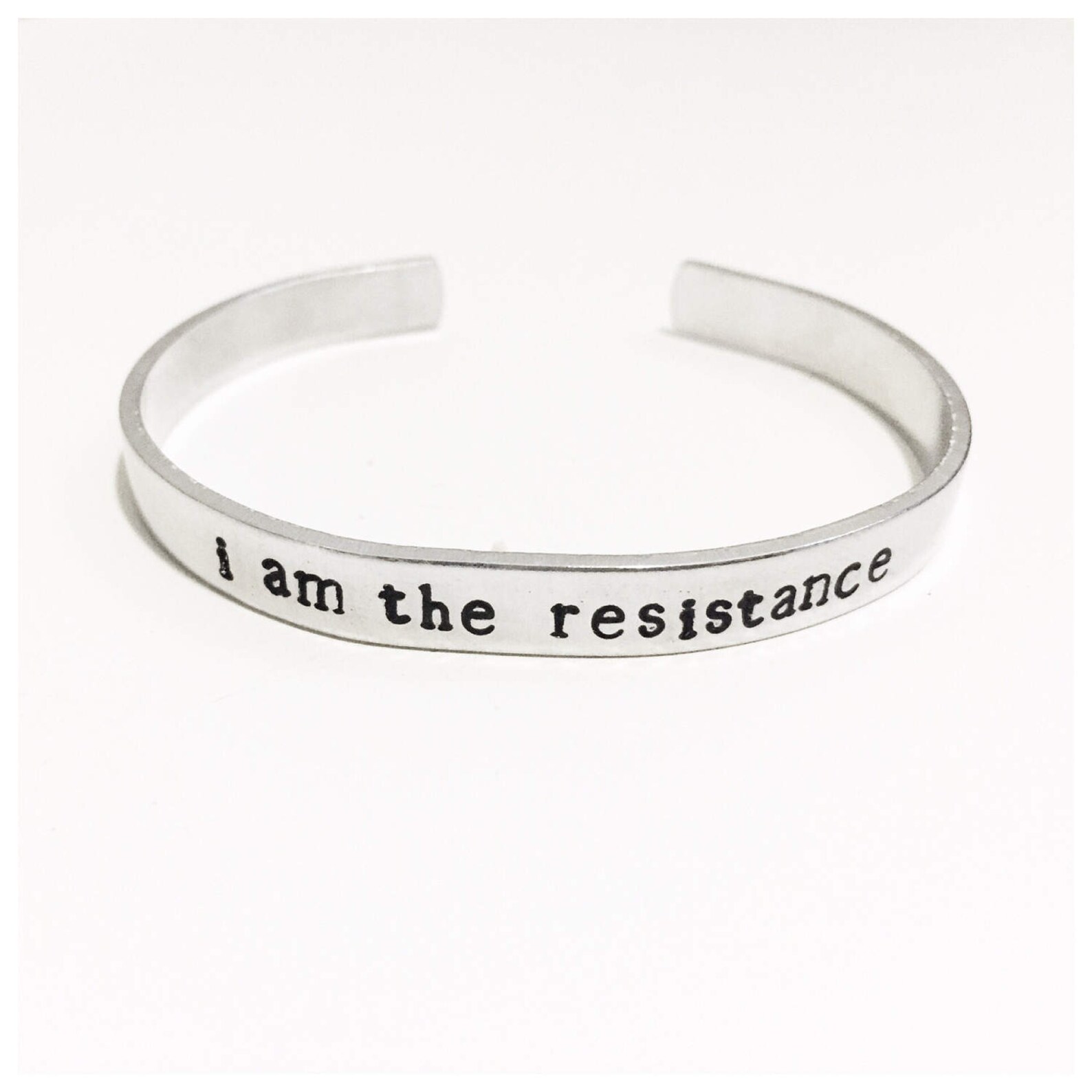 I Am the Resistance -- Cuff Bracelet -- Womans March, Nasty Woman ...