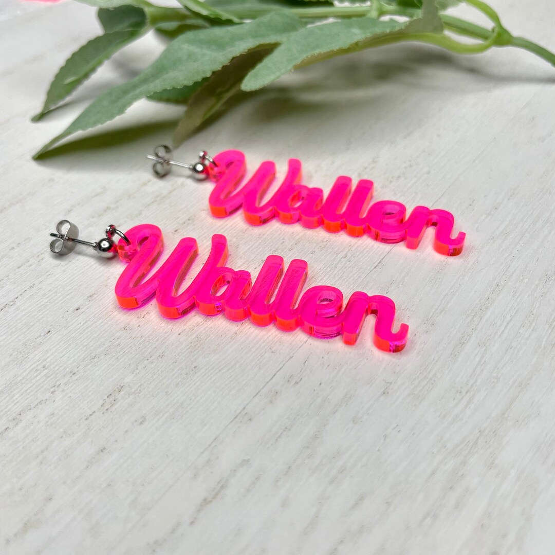 Morgan Wallen Earrings, Custom Concert Earrings, Country Music Fan ...
