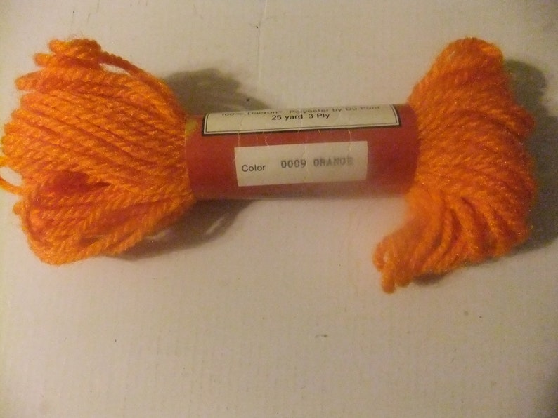 PLASTIC CANVAS YARN / Needlepoint Yarn - Dupont 100% Dacron Polyester ...