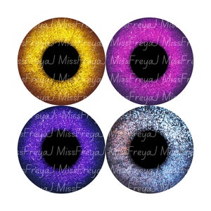 Printable Eyechip Designs - 14mm Realistic Eyes for Neo Blythe Doll ...