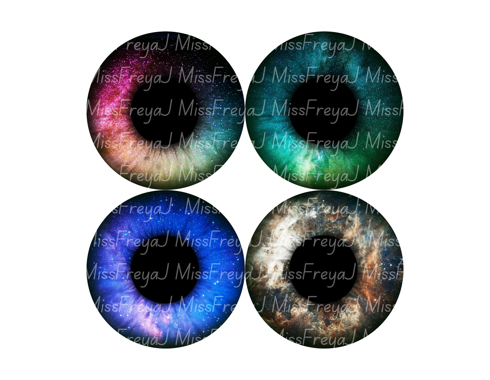 Printable Eyechip Designs 14mm Realistic Eyes for Neo Blythe | Etsy