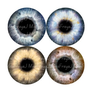 Printable Eyechip Designs - 14mm Realistic Eyes for Neo Blythe Doll ...
