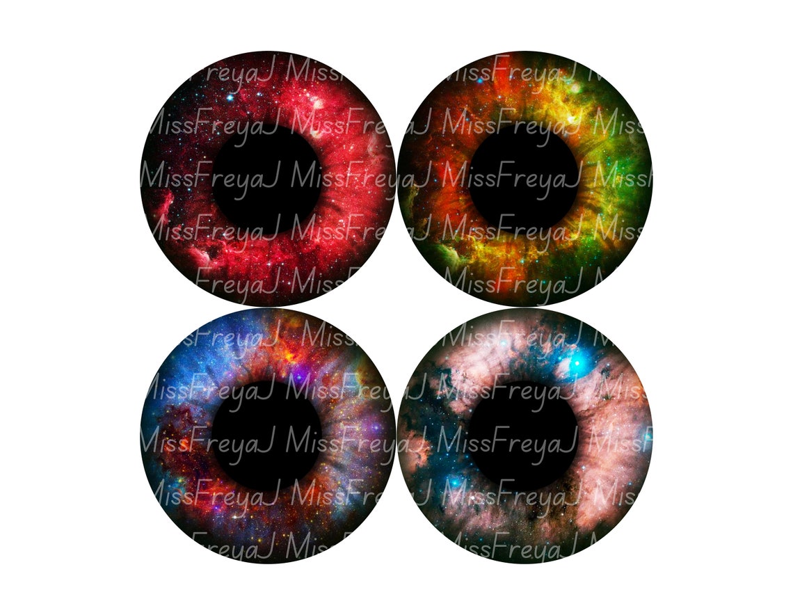 Printable Eyechip Designs 14mm Realistic Eyes for Neo Blythe | Etsy