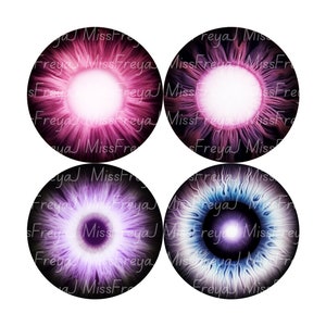 Printable Eyechip Designs - 14mm Realistic Eyes for Neo Blythe Doll ...