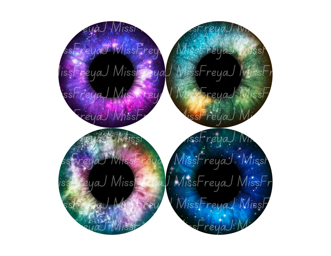 Printable Eyechip Designs 14mm Realistic Eyes for Neo Blythe | Etsy