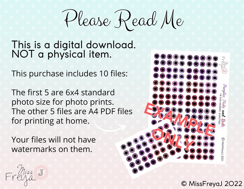 Printable Eyechip Designs 14mm Fantasy Eyes for Neo Blythe - Etsy
