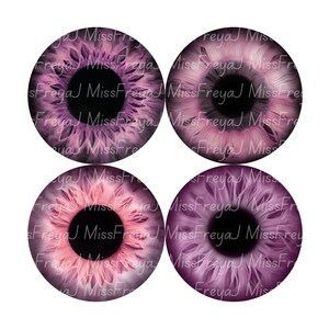 Printable Eyechip Designs - 14mm Realistic Eyes for Neo Blythe Doll ...