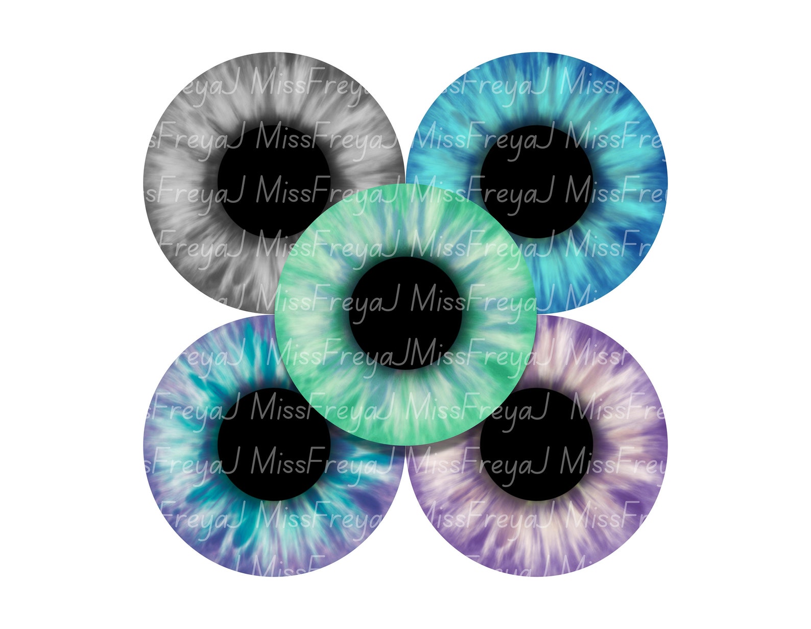 Printable Eyechip Designs 14mm Realistic Eyes for Neo Blythe - Etsy