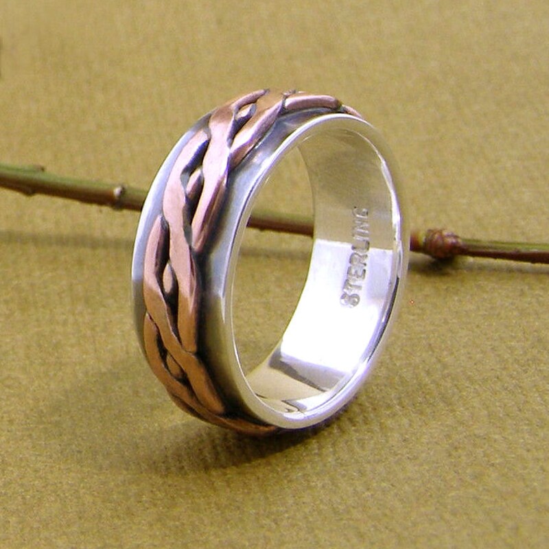 Mens Copper Ring - Etsy