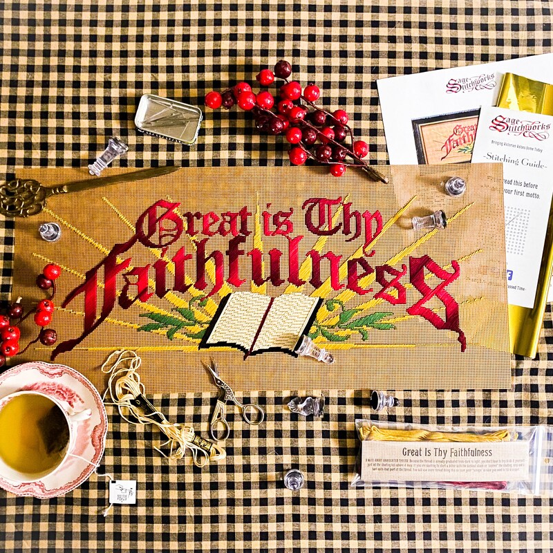 Victorian Motto Sampler - Etsy