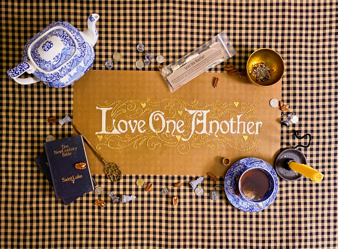Victorian Motto Sampler Kit "love One Another" - Etsy
