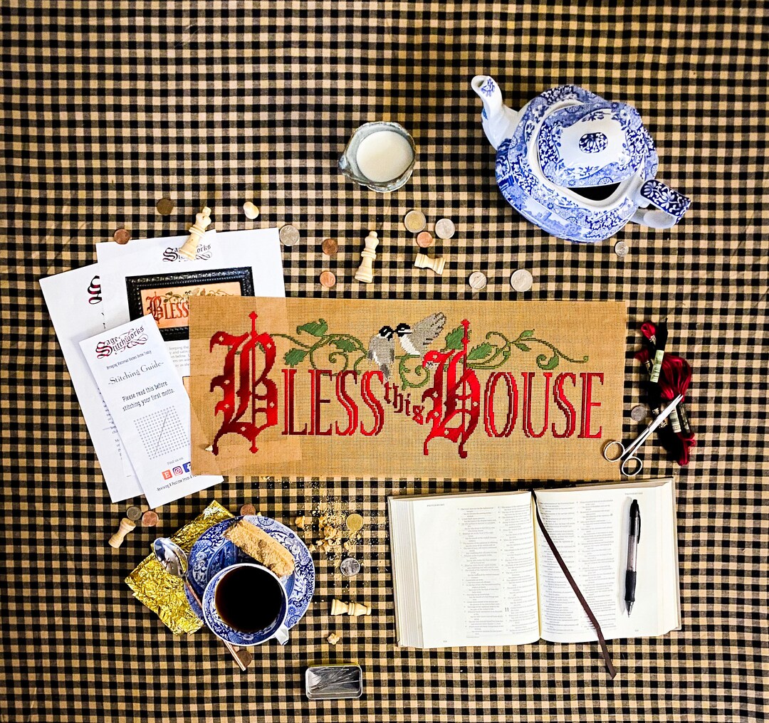 Victorian Motto Sampler Kit "bless This House" - Etsy