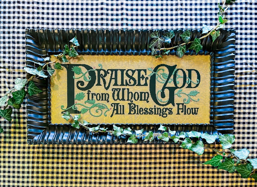 Victorian Motto Sampler Kit "the Doxology" - Etsy