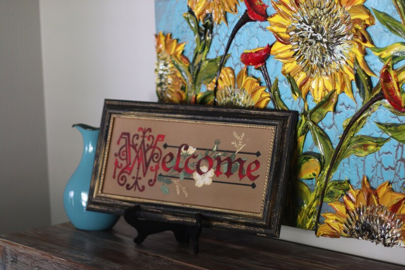 Victorian Motto Sampler Kit "welcome" - Etsy