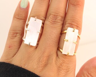 Selenite Ring | Etsy