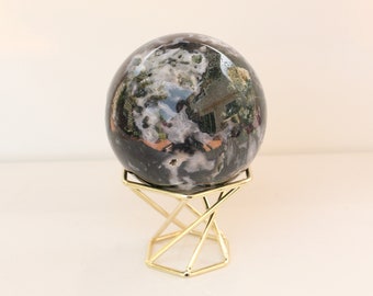 Green Moss Agate Sphere - Etsy
