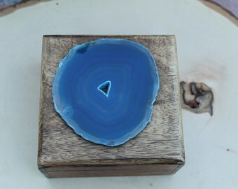 Blue Agate Box | Etsy