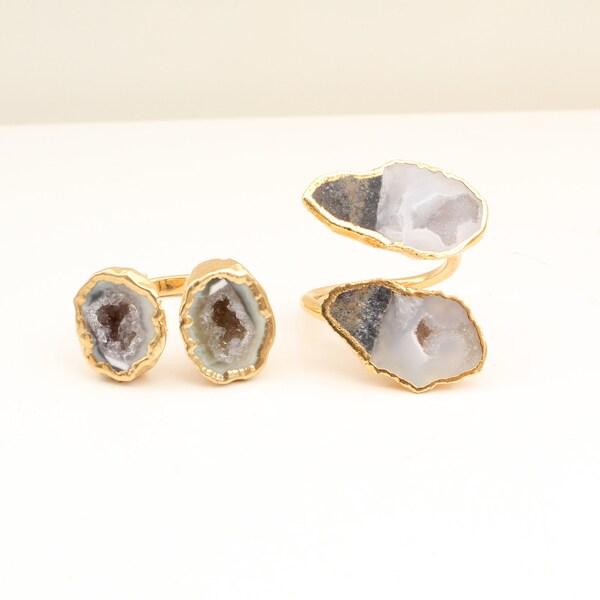 Geode Ring - Etsy