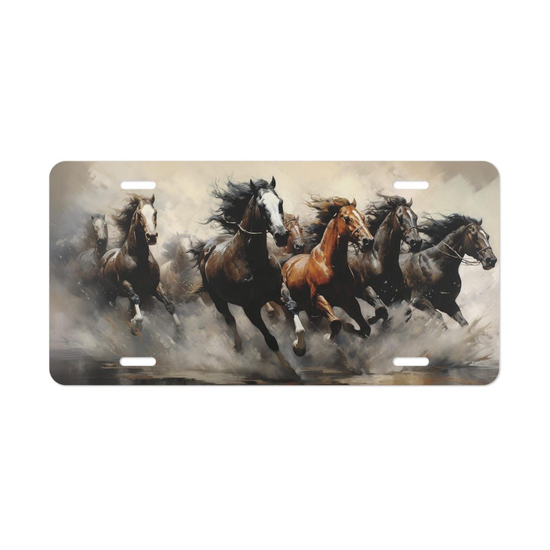 Horse License Plate Vanity Plate Country Vibes Horses Racing Horse ...