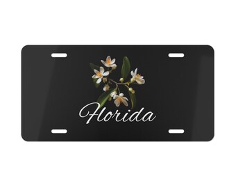 ON SALE, Hawaii State Flower Vanity Plate Hawaiin Hibiscus, Front of ...