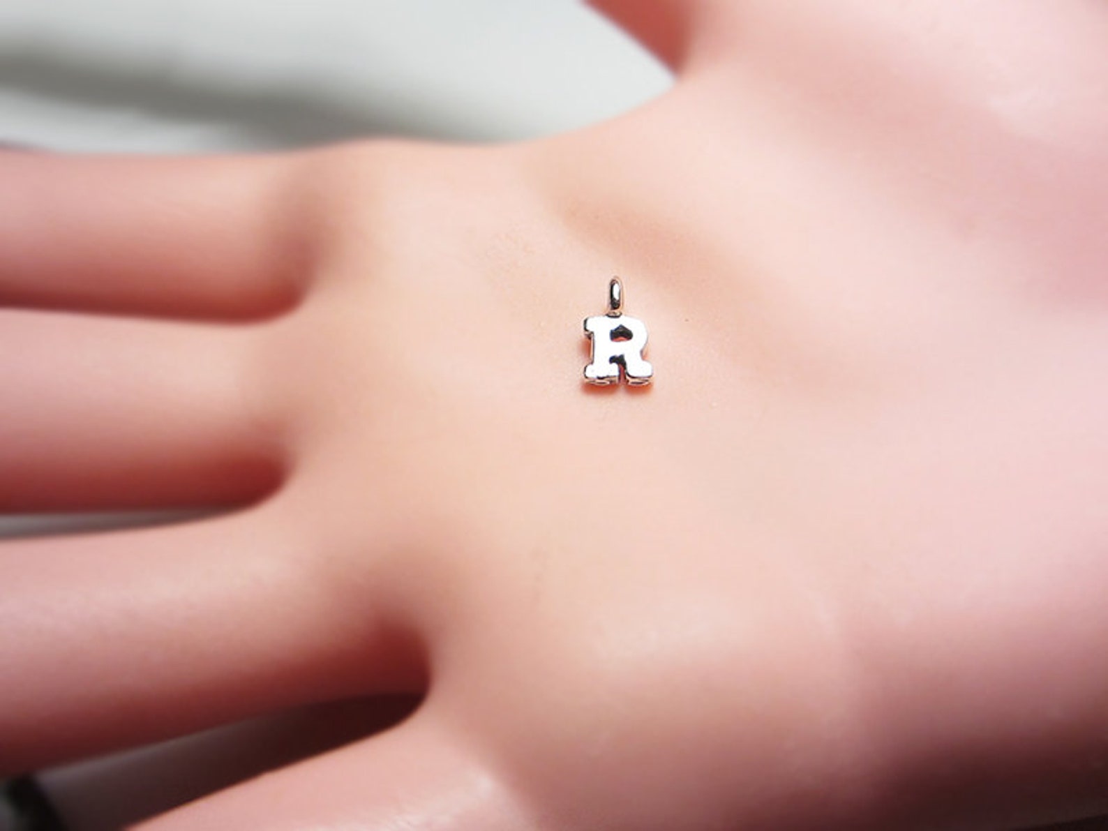 925 Sterling Silver Miniature A-Z Alphabet Letter Charm Tiny | Etsy