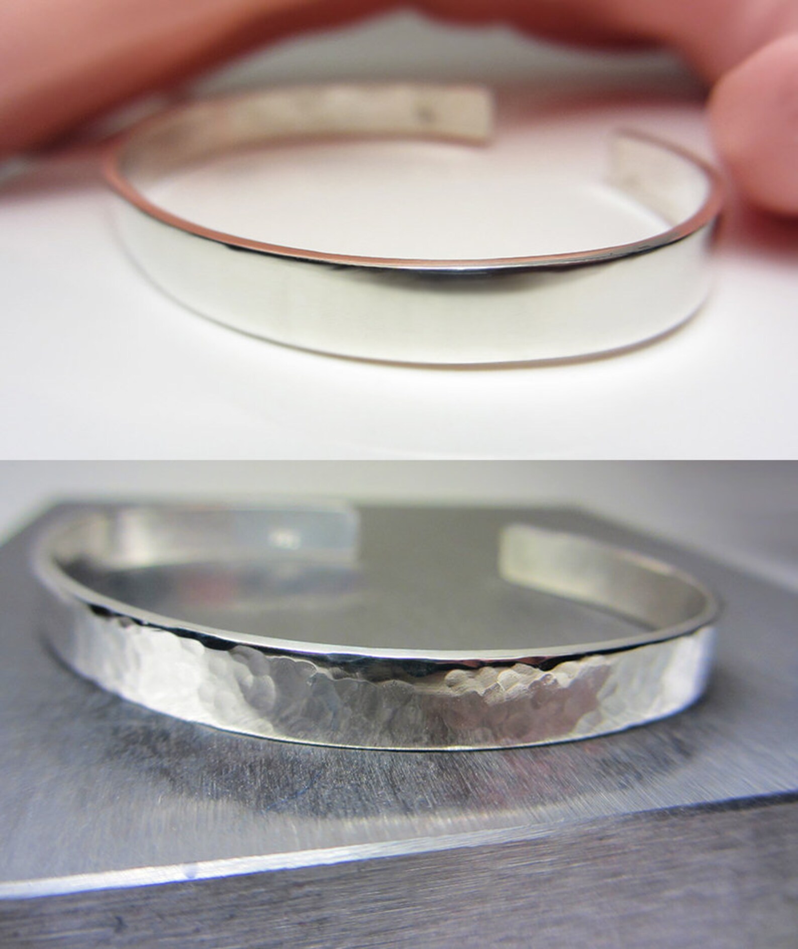 925 Sterling Silver Cuff Bracelet Stackable Bracelet Wide | Etsy