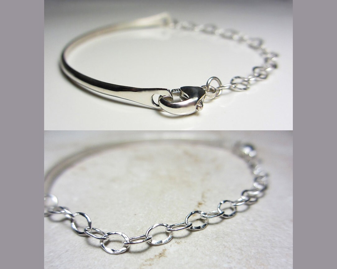 925 Sterling Silver Bracelet Stackable Bracelet Chain Bracelet - Etsy ...