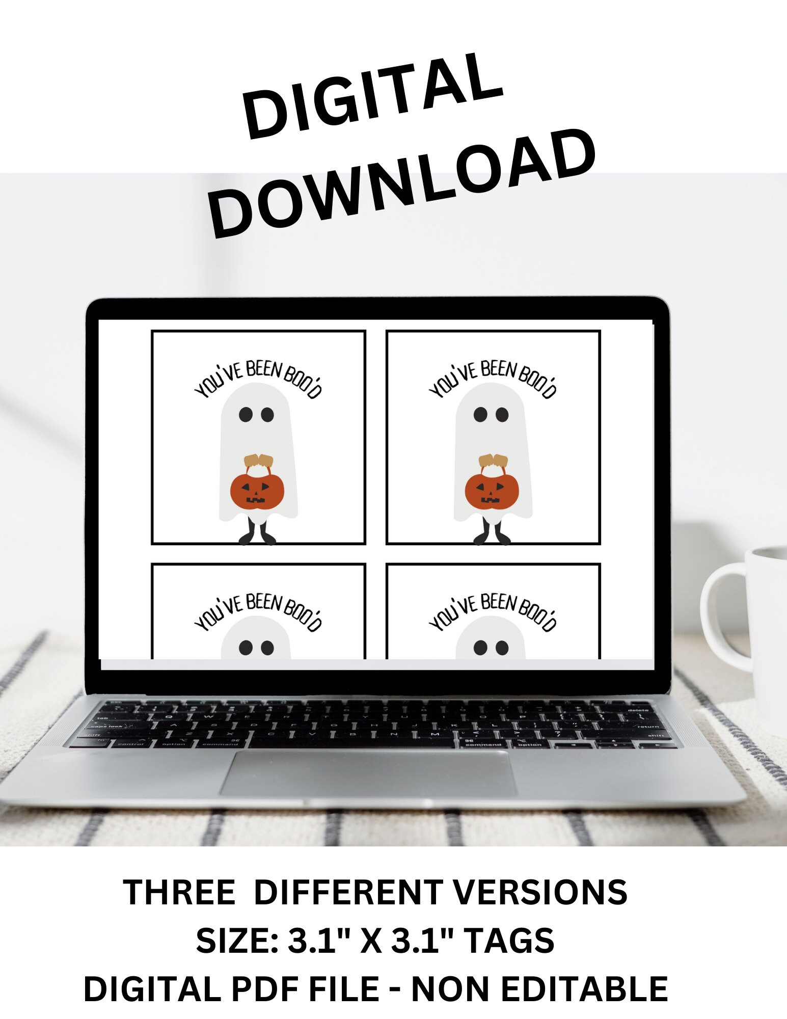 You've Been Boo'd/ Booed, Halloween Printable Gift Tags Instant ...