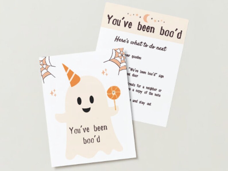 You've Been Bood/booed Printable, You've Been Booed Kit, Halloween Tags ...