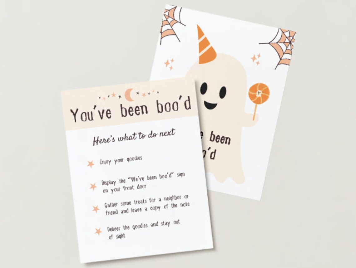 You've Been Bood/booed Printable, You've Been Booed Kit, Halloween Tags ...