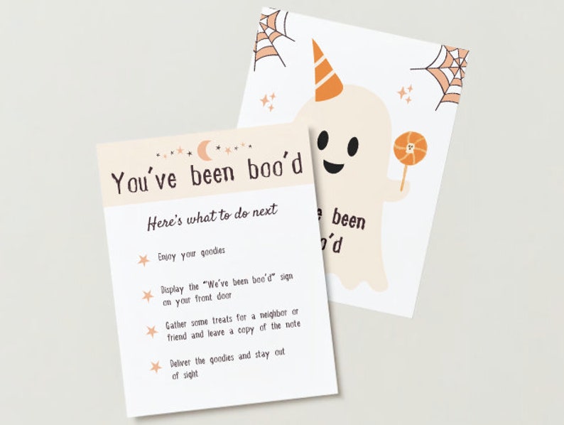 You've Been Bood/booed Printable, You've Been Booed Kit, Halloween Tags ...