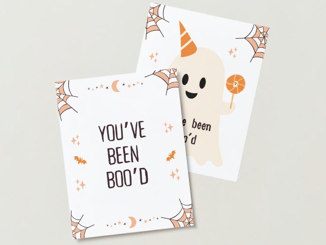 You've Been Bood/booed Printable, You've Been Booed Kit, Halloween Tags ...