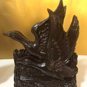 1940s Syroco Wood Wild Geese in Flight Bookends Hand Painted Brown - Etsy