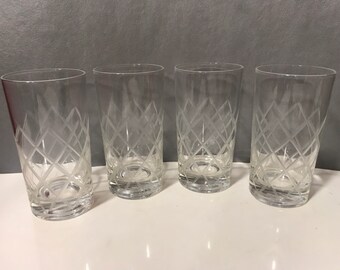 Diamond Drinking Glasses | Etsy