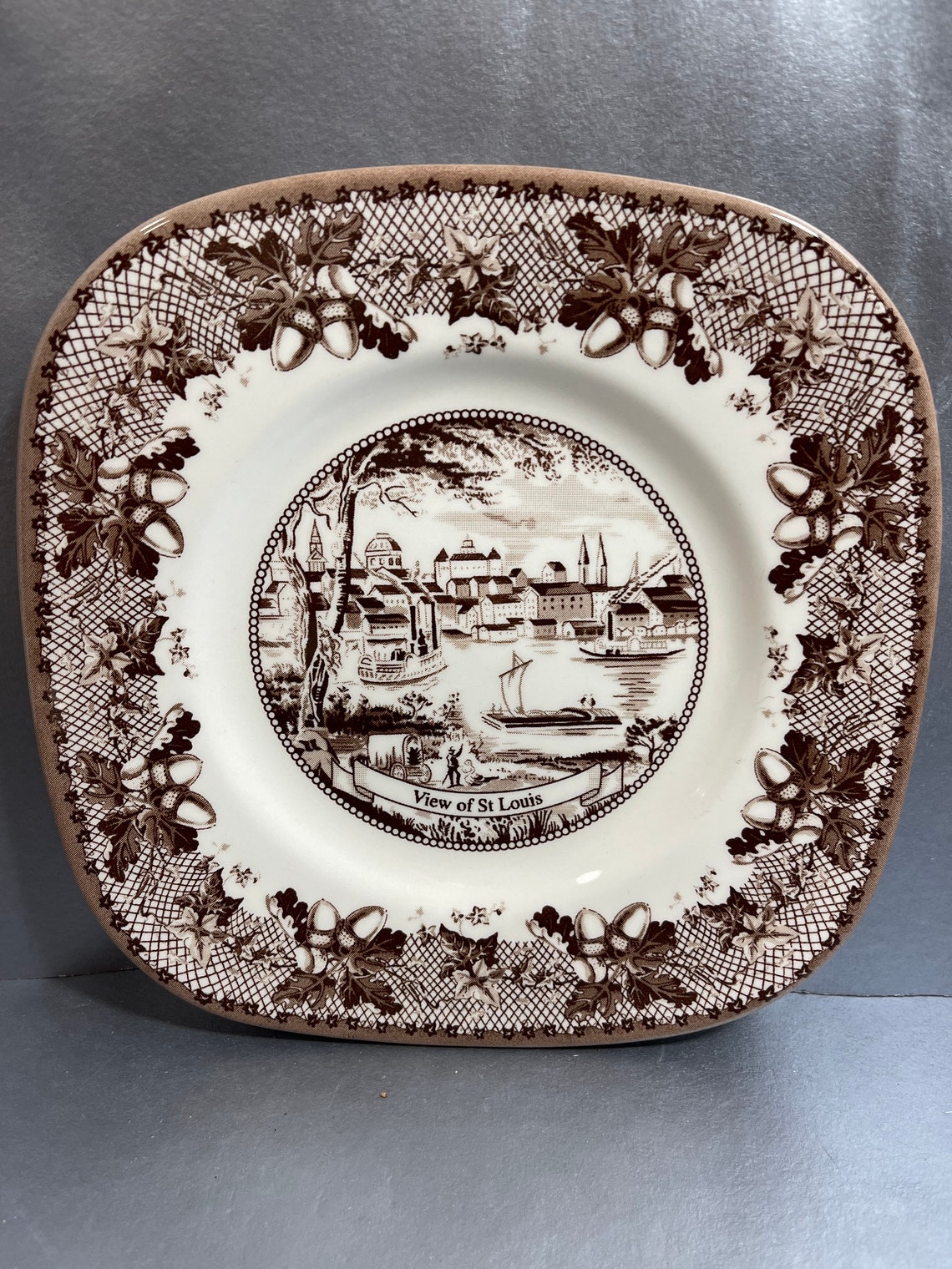 Vintage Johnson Bros Collectable Plate Historic America II - Etsy