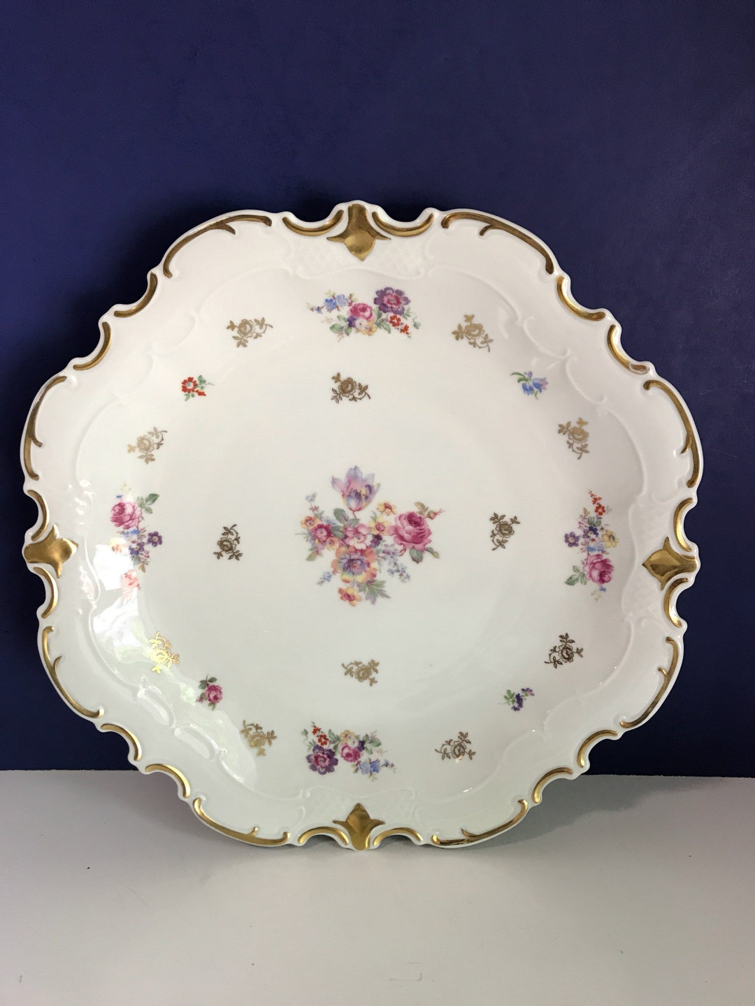 Collectible Plate 12 1/4 Reichenbach Germany Fine China Vintage Home ...