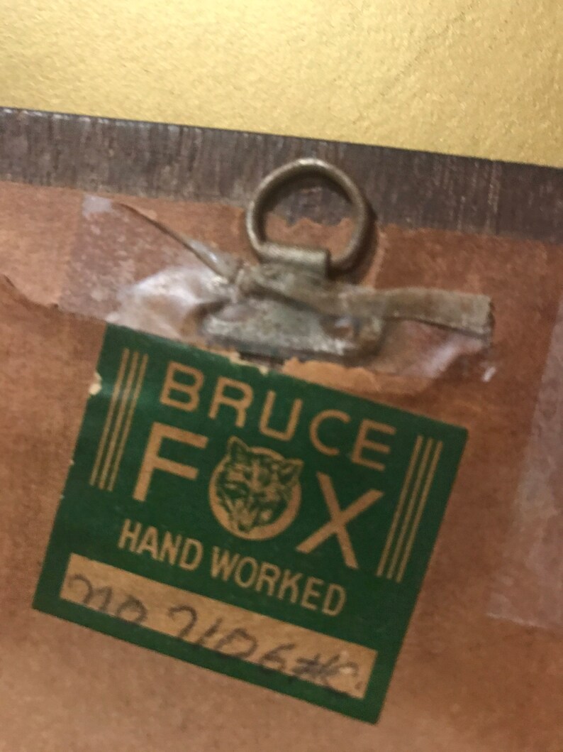 Bruce Fox Signed Copper Horse Head Relief Plaques - Vintage Equestrian ...