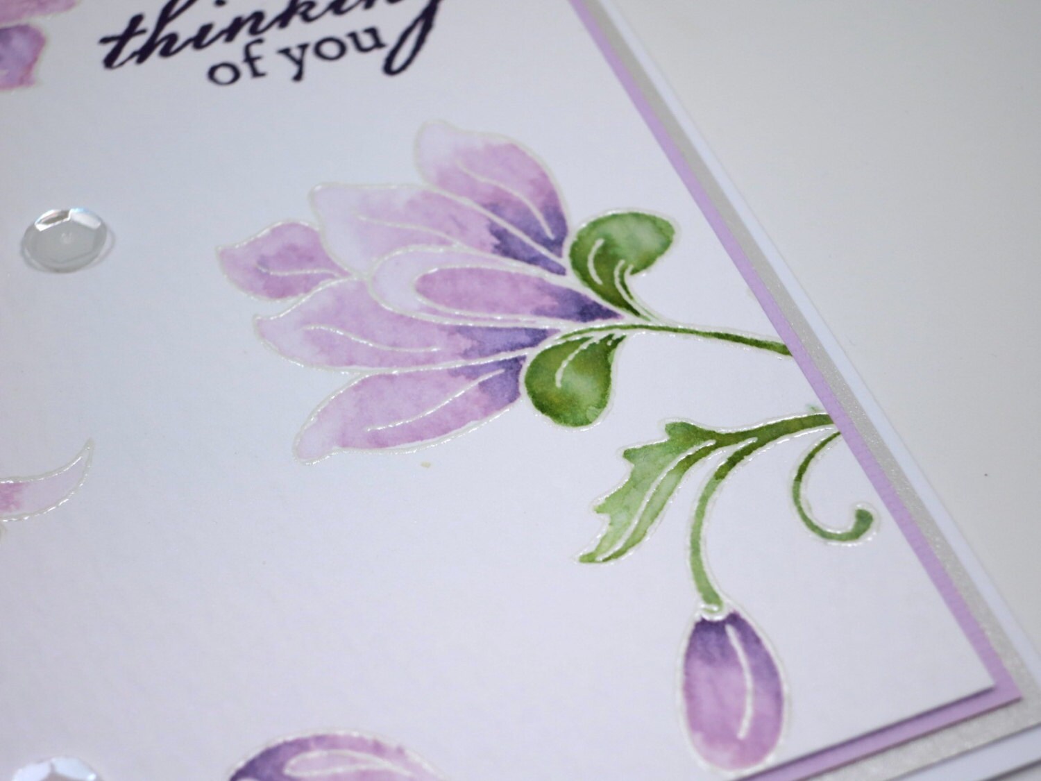 Watercolor Thinking of You Card, Words of Encouragement Greeting Card ...