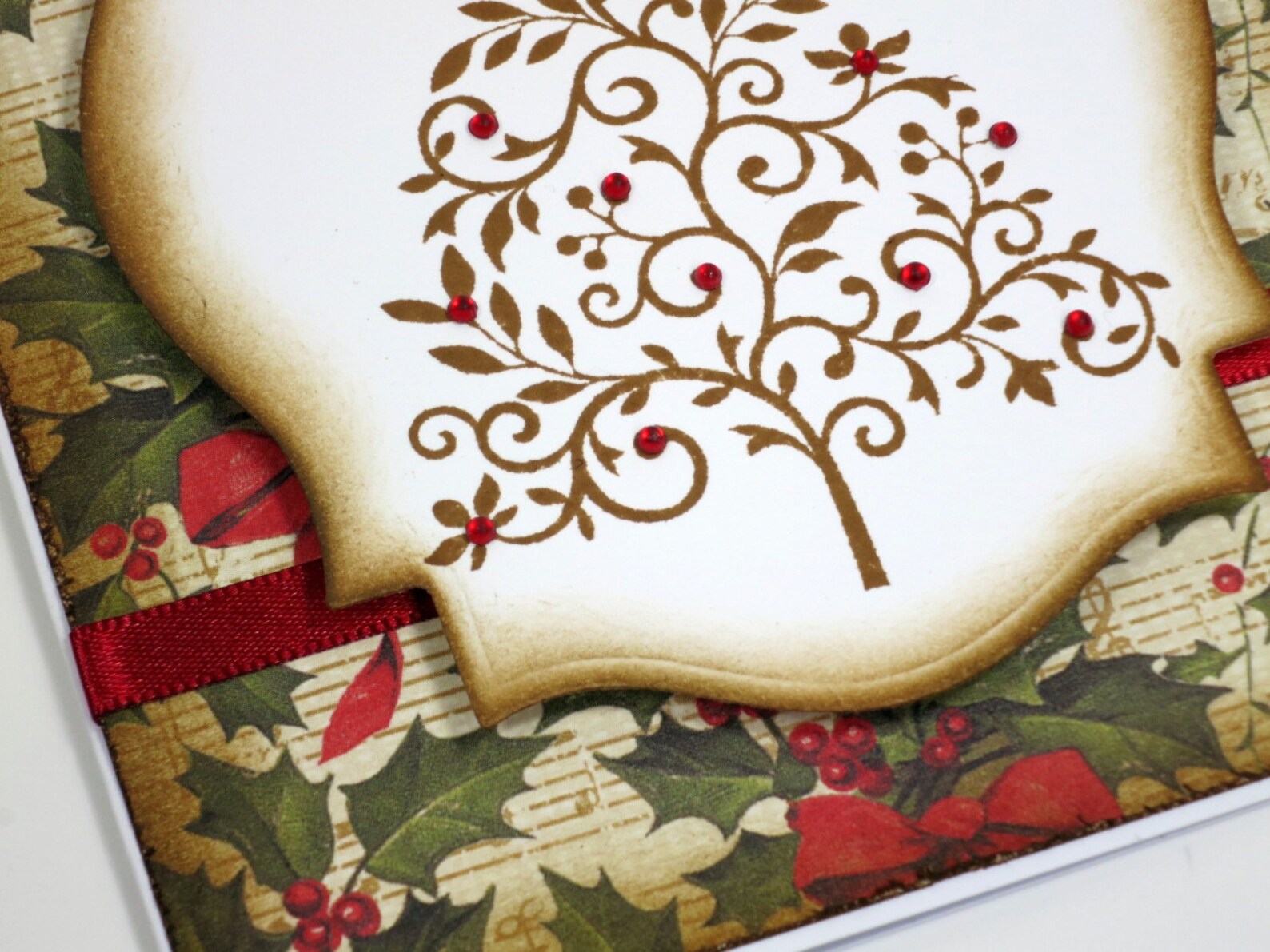 Vintage Christmas Tree Card - Etsy