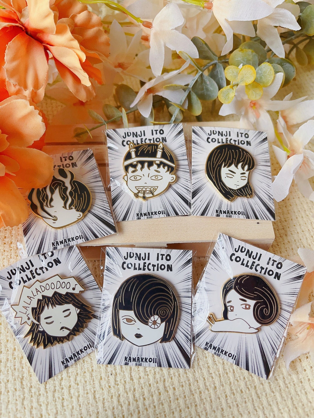 Horror Chibi Pins | Inspired by Anime Manga Junji | Enamel Pin | Fanart ...