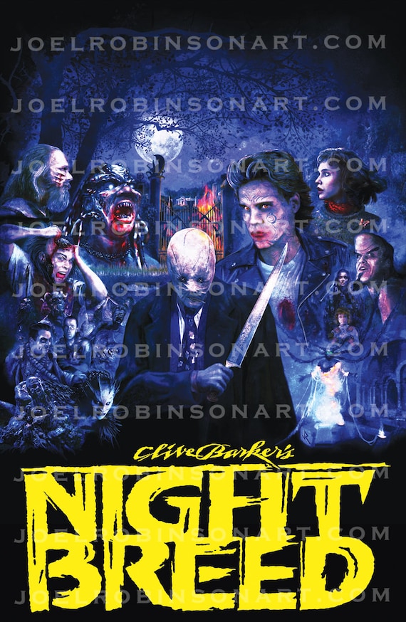 Nightbreed Poster NIGHTBREED 1990 Movie Poster STICKER Vinyl Die Cut