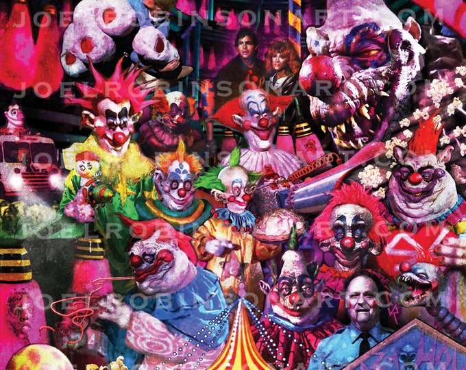 Killer Klowns From Outer Space Birthday Banner, Scary Clowns Banner ...