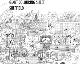 Colouring poster | Etsy