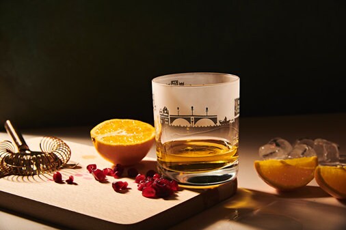 Durham Glass Tumbler Whiskey Glass Durham City Skyline - Etsy