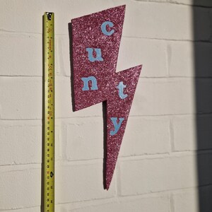 Glitter Thunderbolt Wall Art With Bold Twist - Etsy