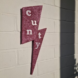 Glitter Thunderbolt Wall Art With Bold Twist - Etsy