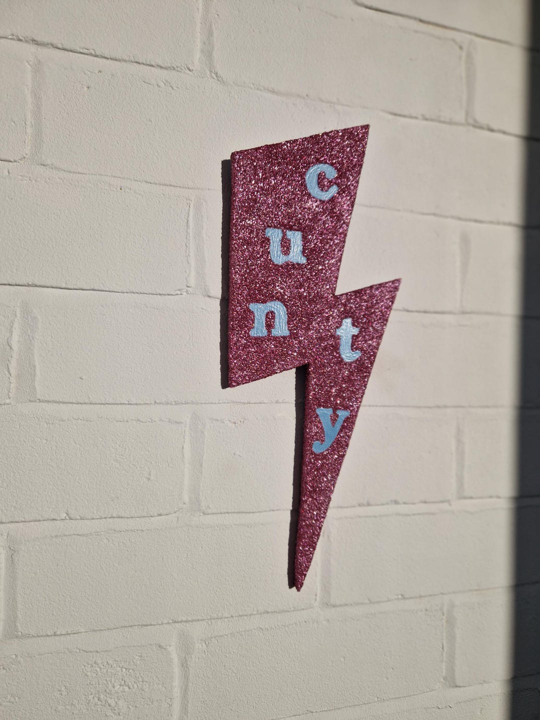Glitter Thunderbolt Wall Art With Bold Twist - Etsy